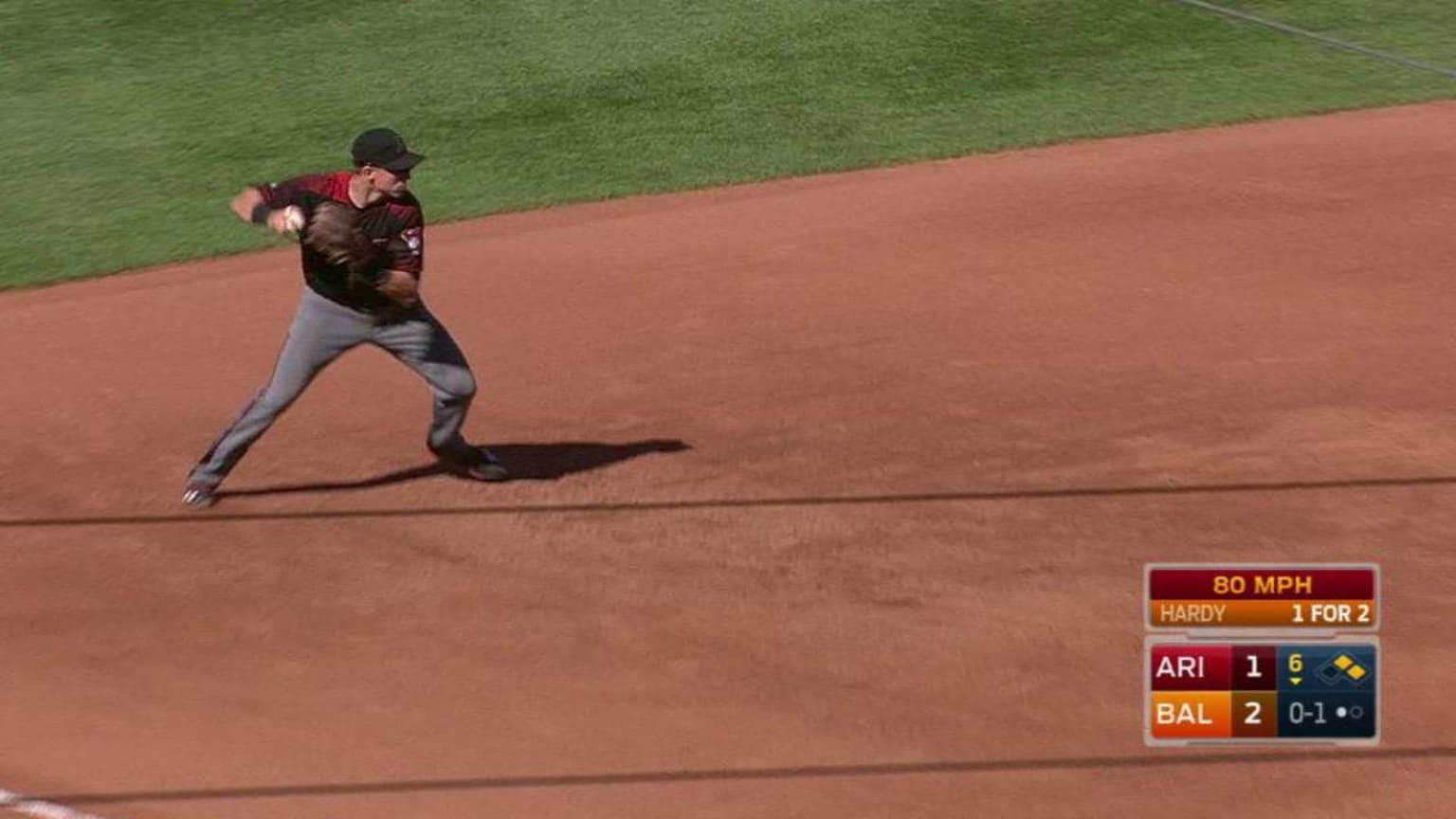 ARI@BAL: Lamb starts around-the-horn double play | 09/25/2016 | Arizona ...