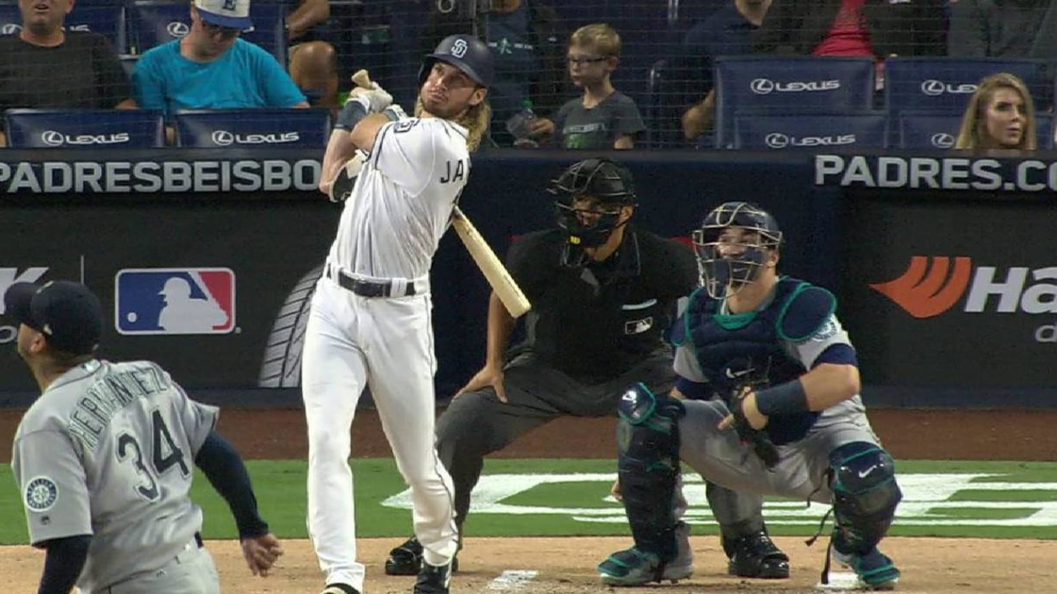 SEA@SD: Jankowski launches a solo homer in the 1st | 08/28/2018 | San ...