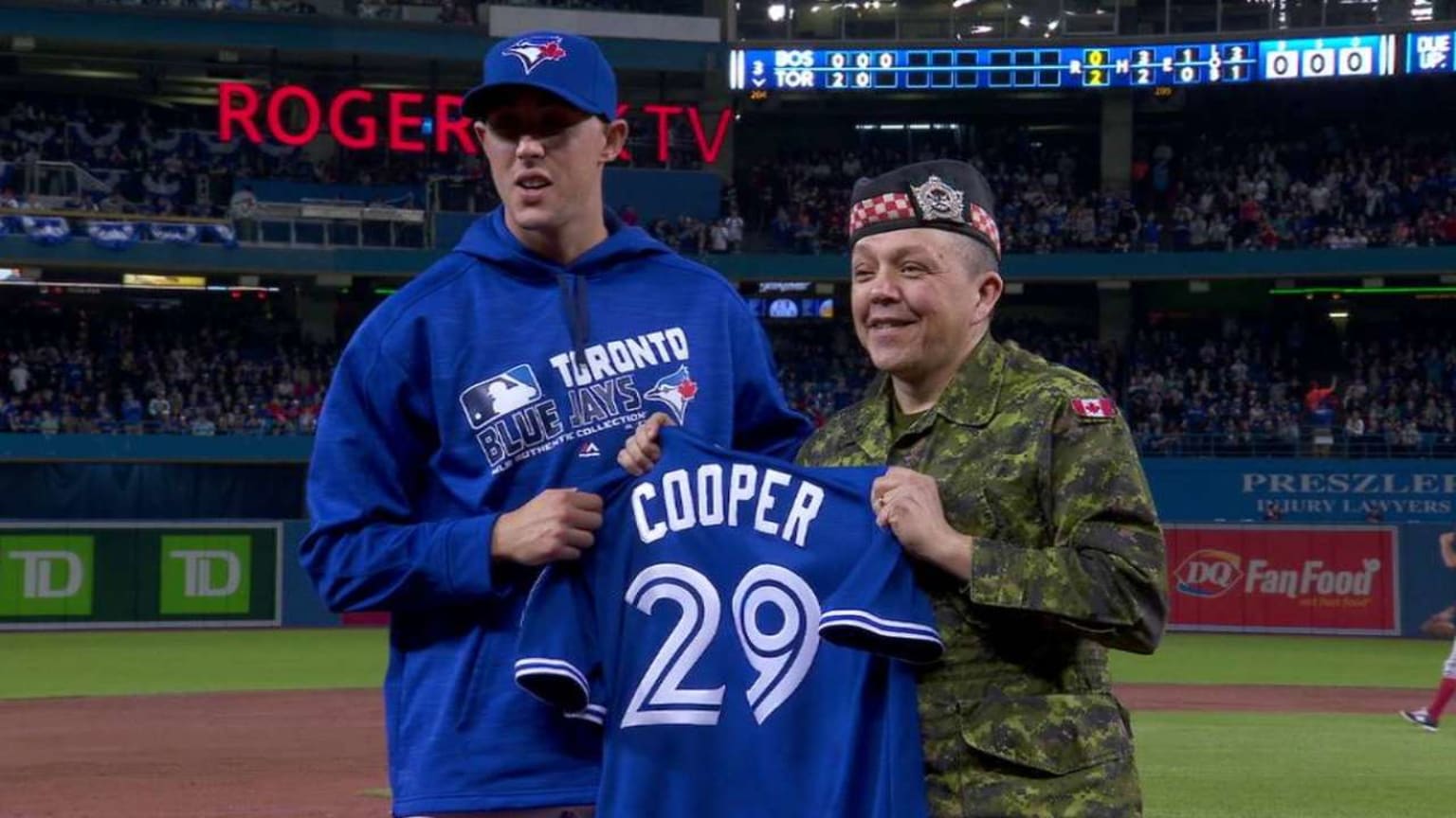 BOS@TOR: Blue Jays salute Captain Pete Cooper | 04/10/2016 | Cleveland ...