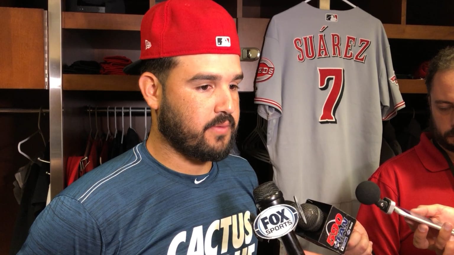 CIN@STL: Suarez on achieving his goal of 40 home runs | 09/01/2019 ...
