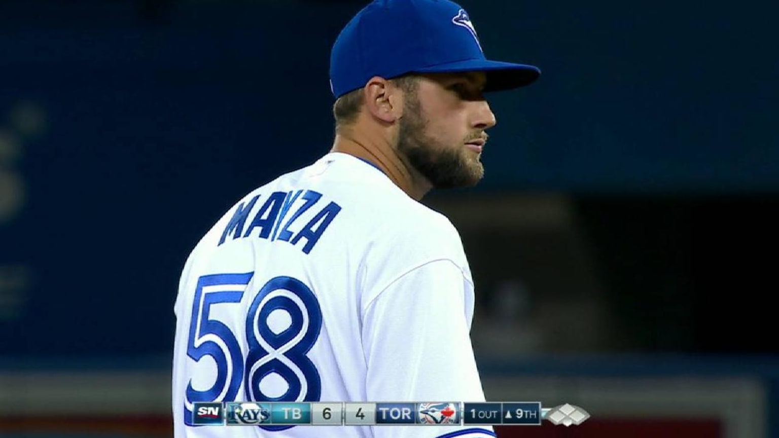 TB@TOR: Mayza K's Bourjos, notches first career K | 08/15/2017 | MLB.com