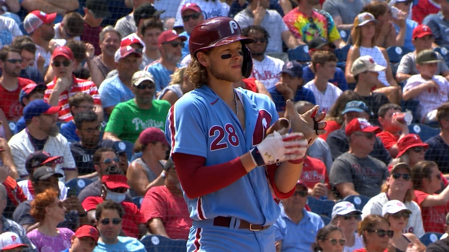 Cory Abbott walks Alec Bohm with the bases loaded | 08/07/2022 ...