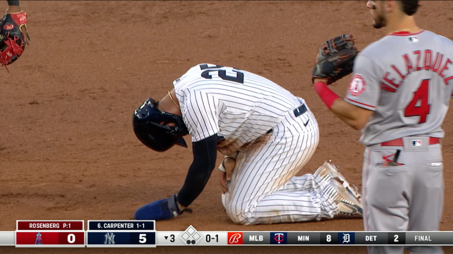 Angels nab Gleyber Torres at second in the 3rd inning | 05/31/2022 ...