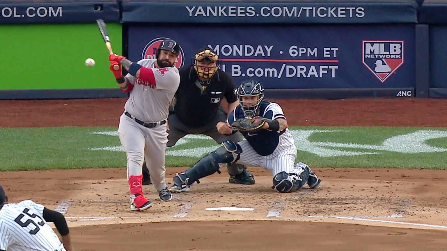 BOS@NYY: Leon hits an RBI single up the middle | 06/01/2019 | Boston ...