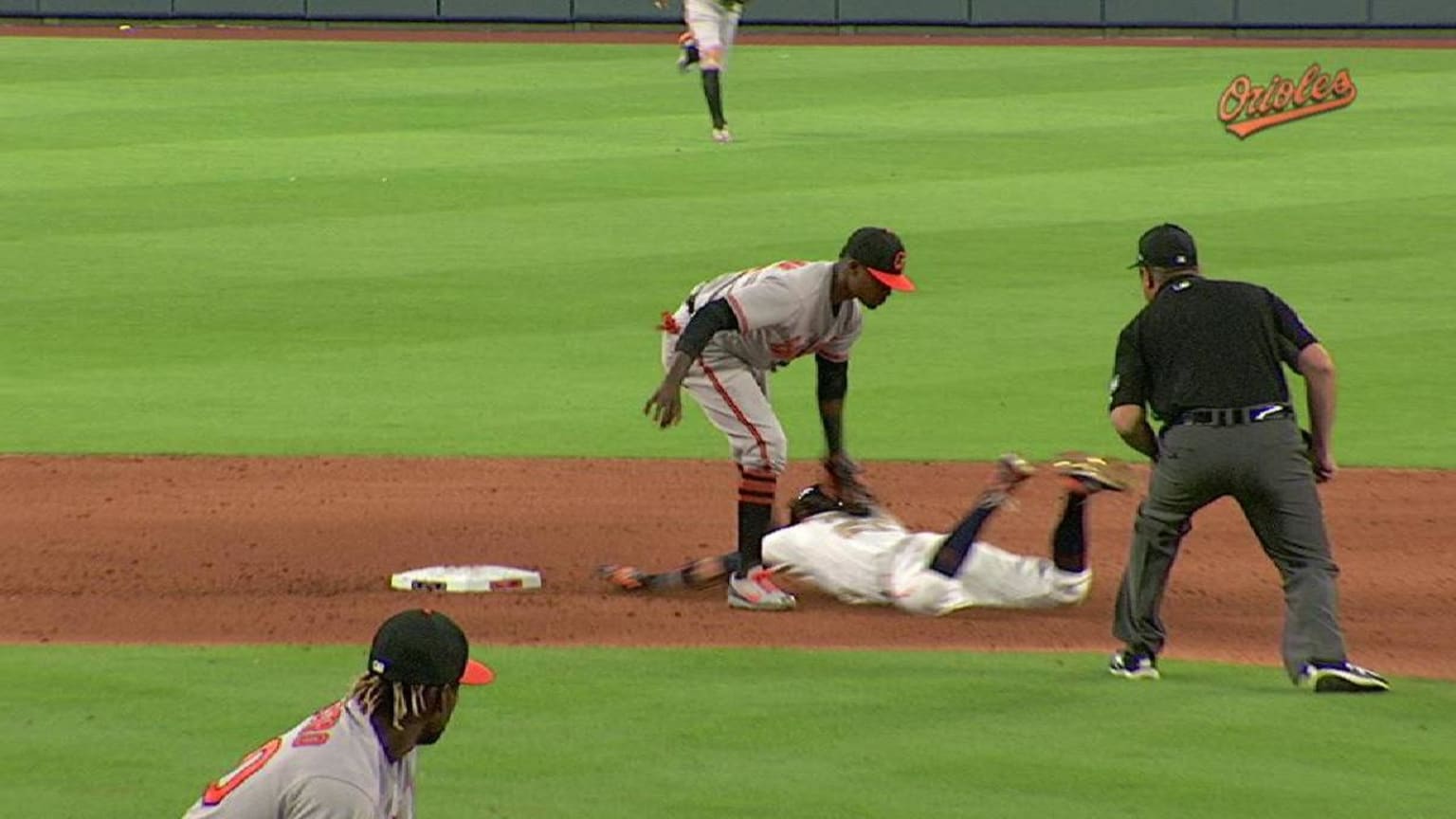 BAL@HOU: Joseph throws out Reddick at second | 04/02/2018 | Baltimore ...