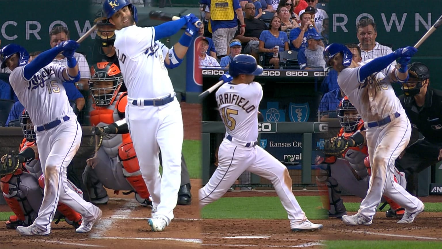 Whit Merrifield recoge 4 hits y 3 RBI | 16/07/2021 | Los Reales de ...