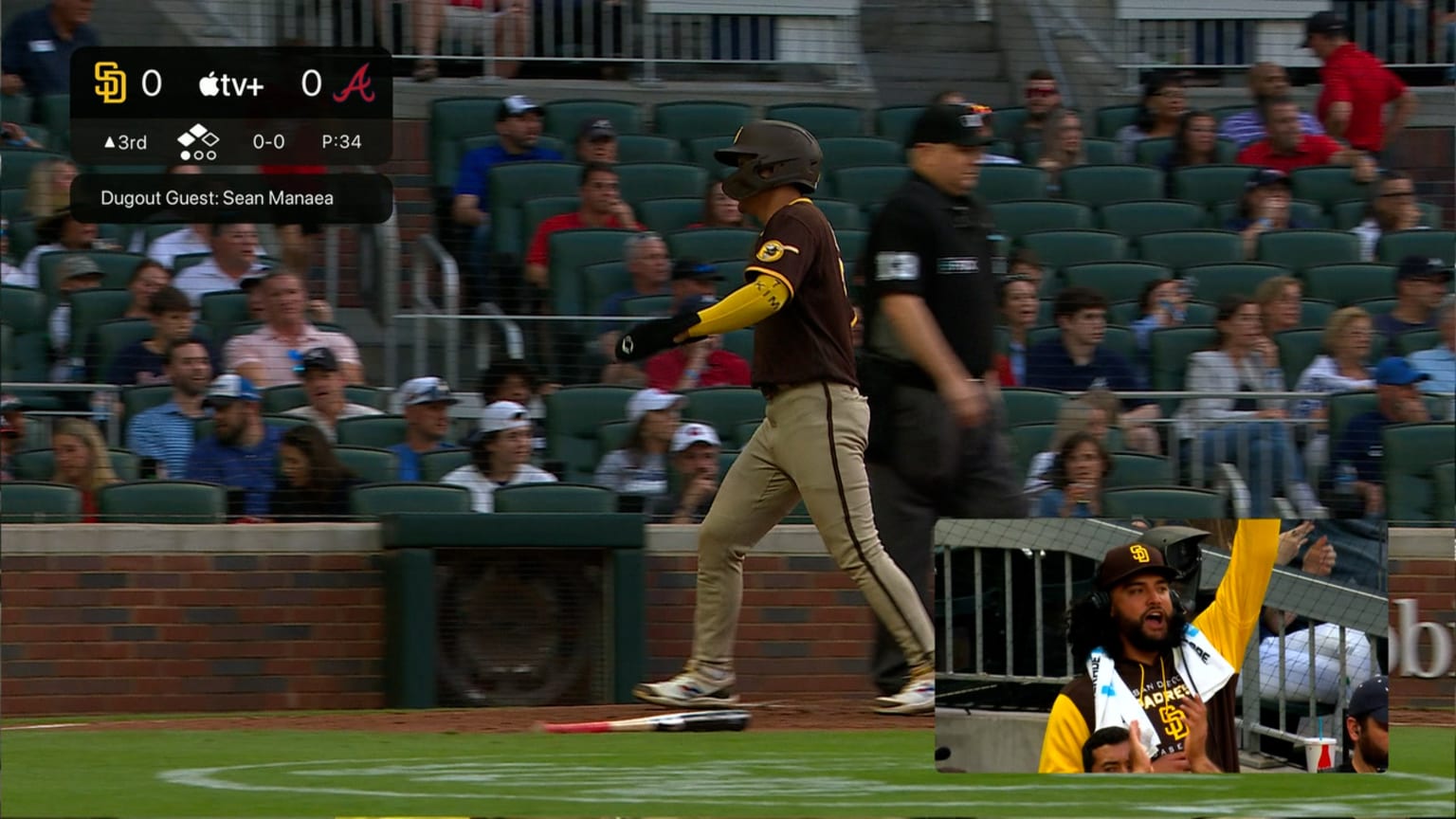 Jose Azocar's sacrifice fly in the 3rd inning | 05/13/2022 | San Diego ...