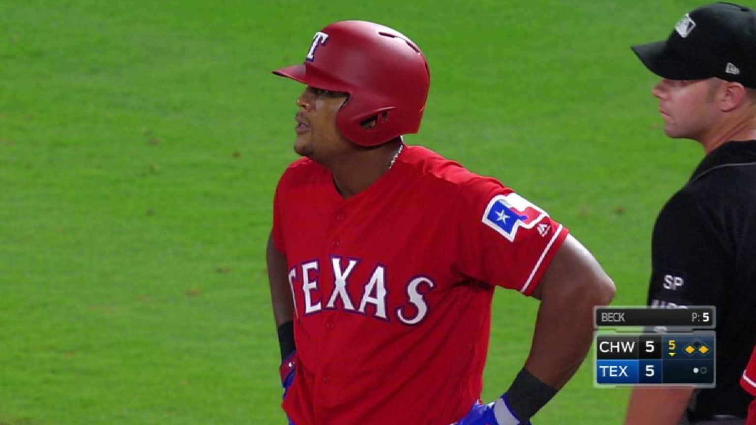 CWS@TEX: Beltre singles, Choo scores on an error | 08/17/2017 | MLB.com