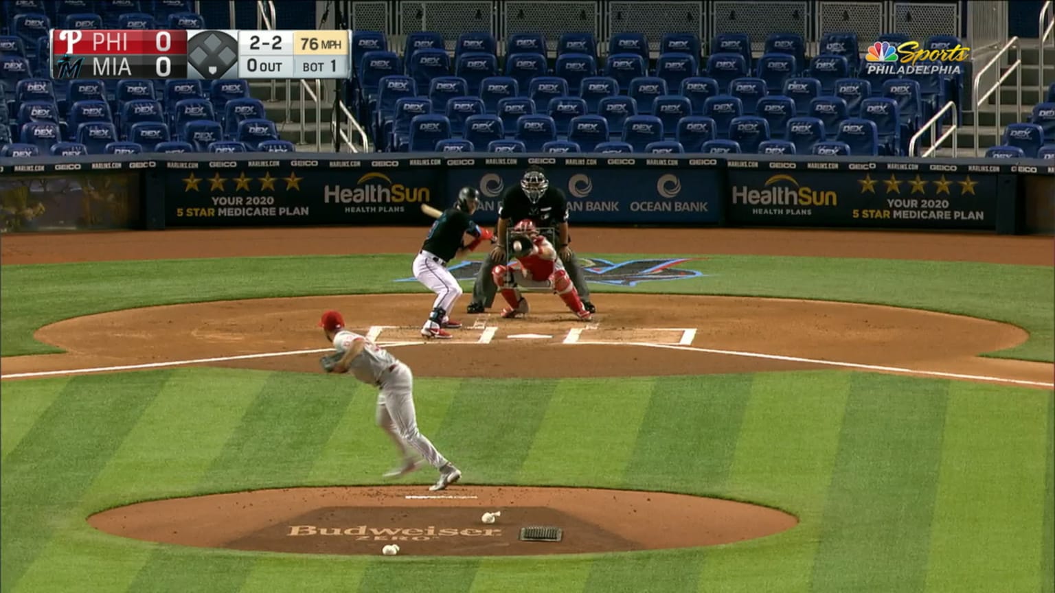 Blake Parker gets Corey Dickerson looking | 09/11/2020 | Miami Marlins