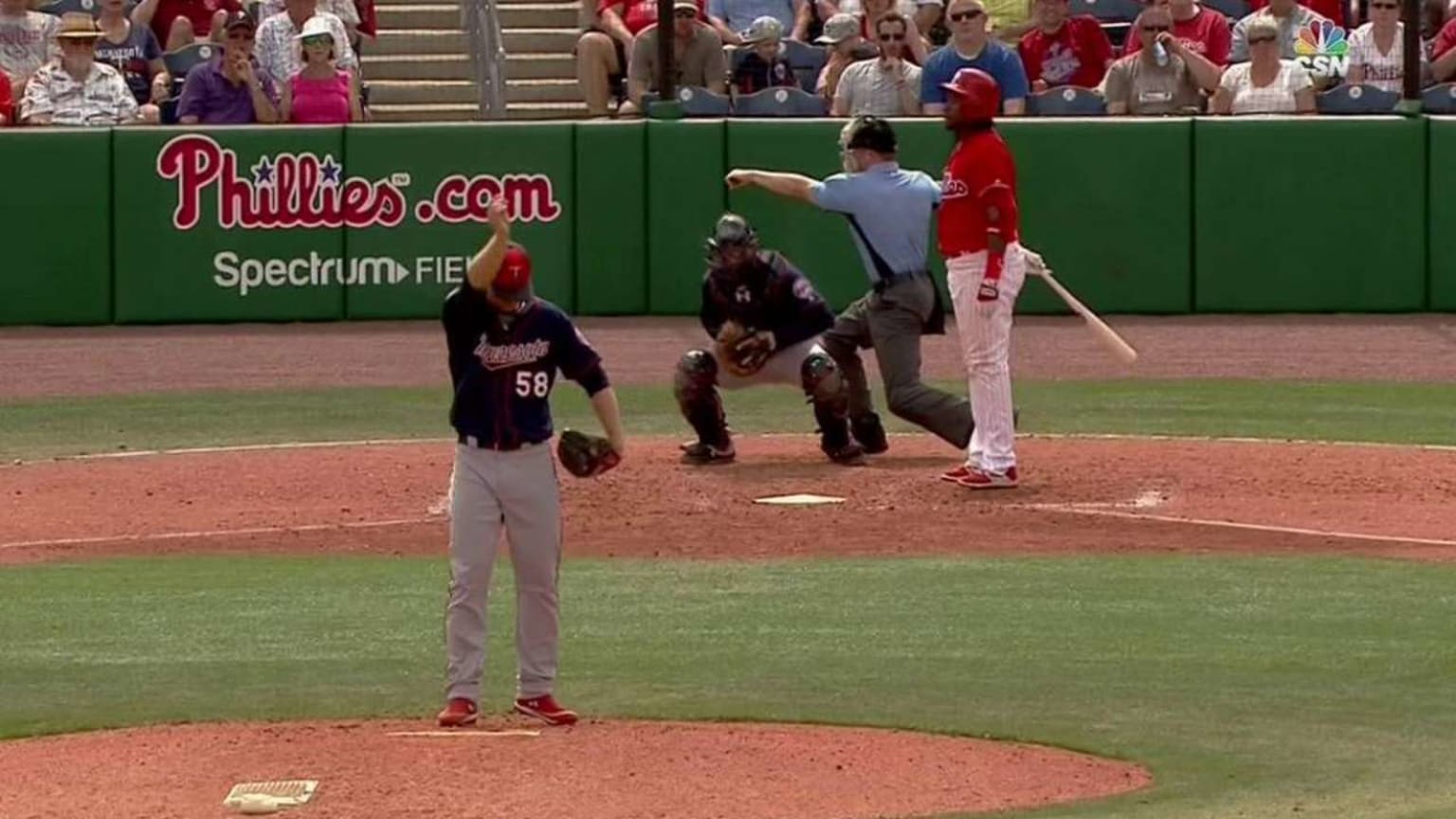 MIN@PHI: Haley gets Franco looking in the 6th | 03/23/2017 | Los ...