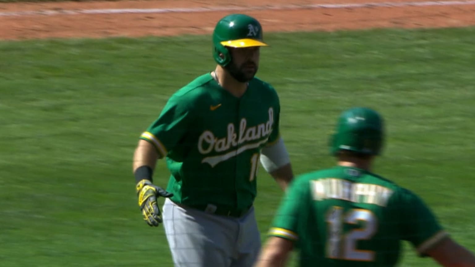 Mitch Moreland wallops two home runs vs. Indians | 08/12/2021 | Athletics