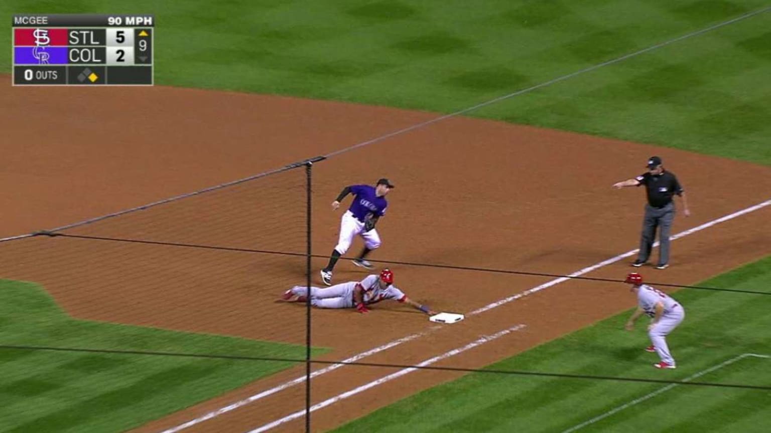 STL@COL: Cardullo turns an unassisted double play | 09/19/2016 | MLB.com