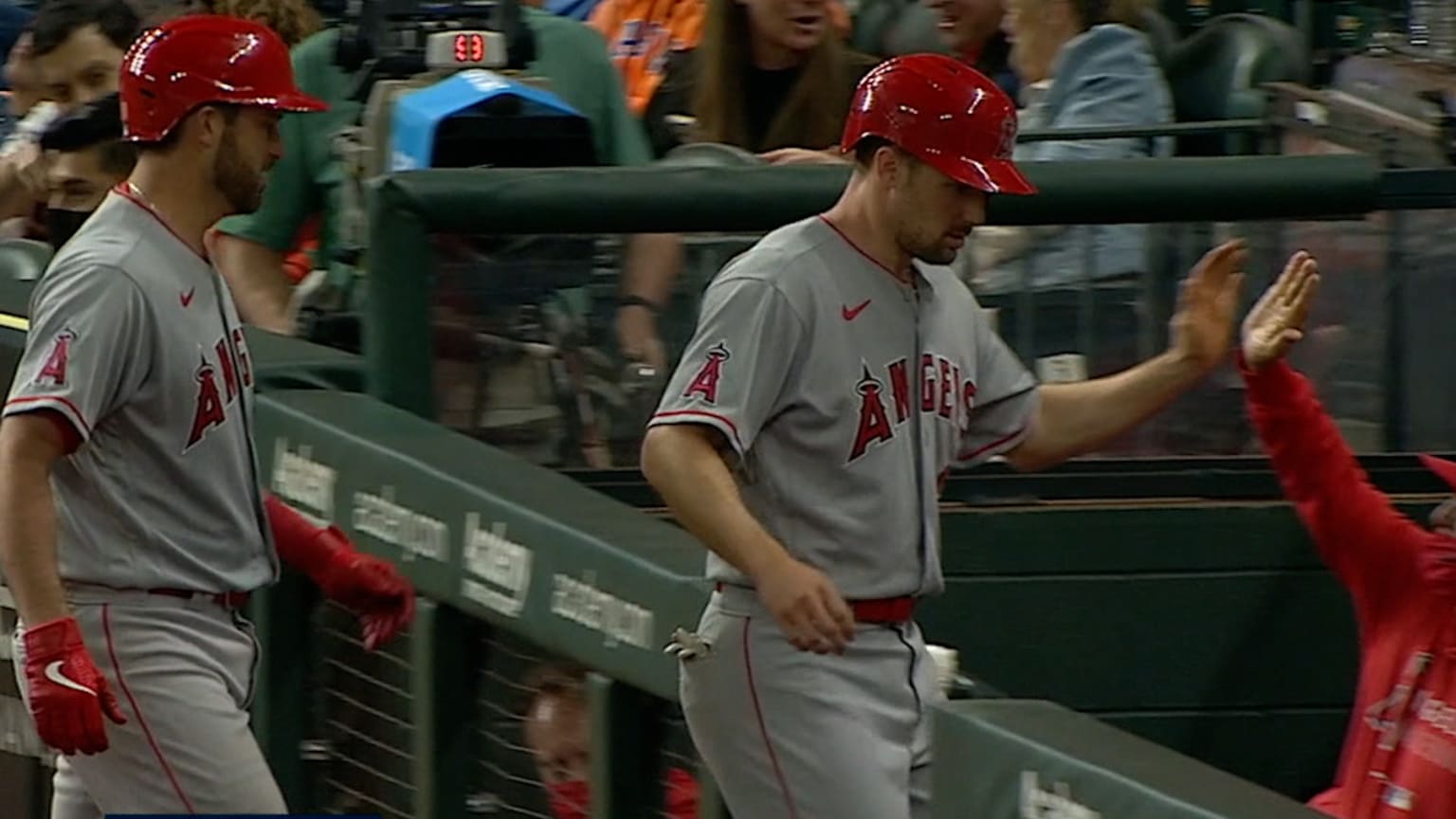 Drew Butera puts the Angels on board with a sac fly | 05/12/2021 | Los ...