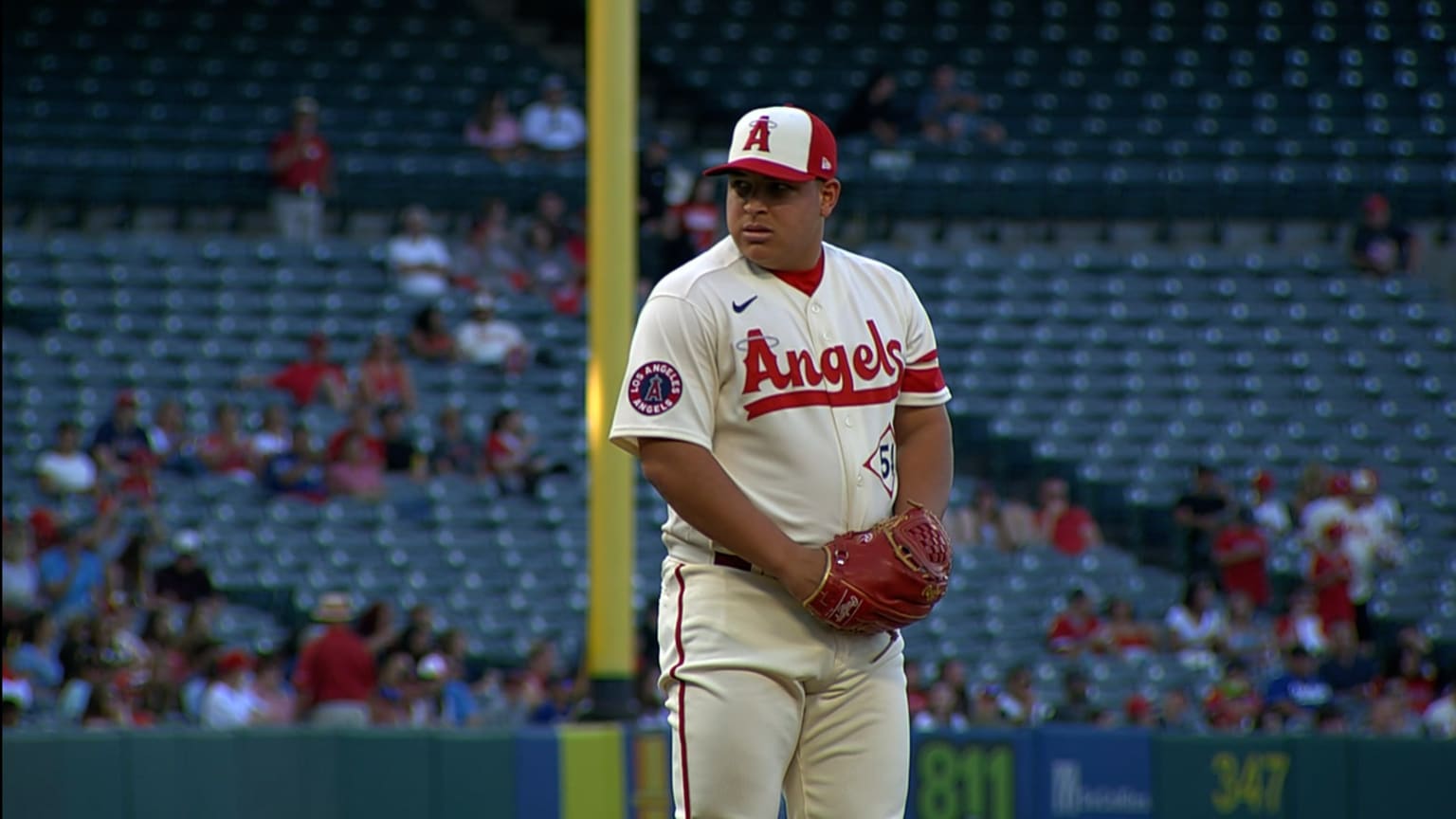 José Suarez fans five over five frames vs. A's | 08/02/2022 | Los ...