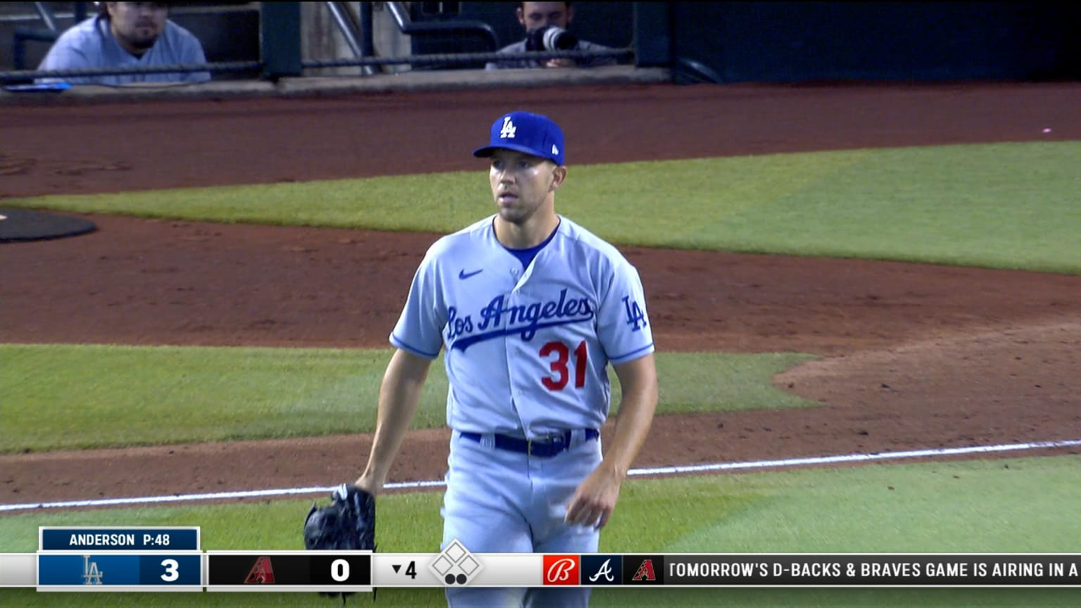 Tyler Anderson strikes out six in solid outing | 05/29/2022 | Los ...