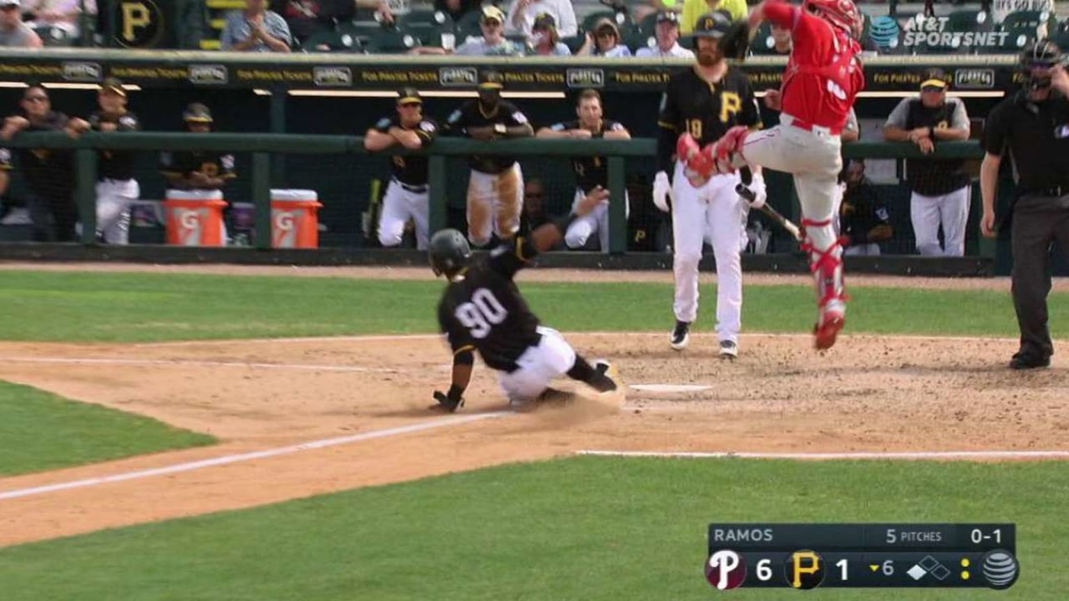 Lolo Sanchez steals home | 03/26/2018 | San Francisco Giants