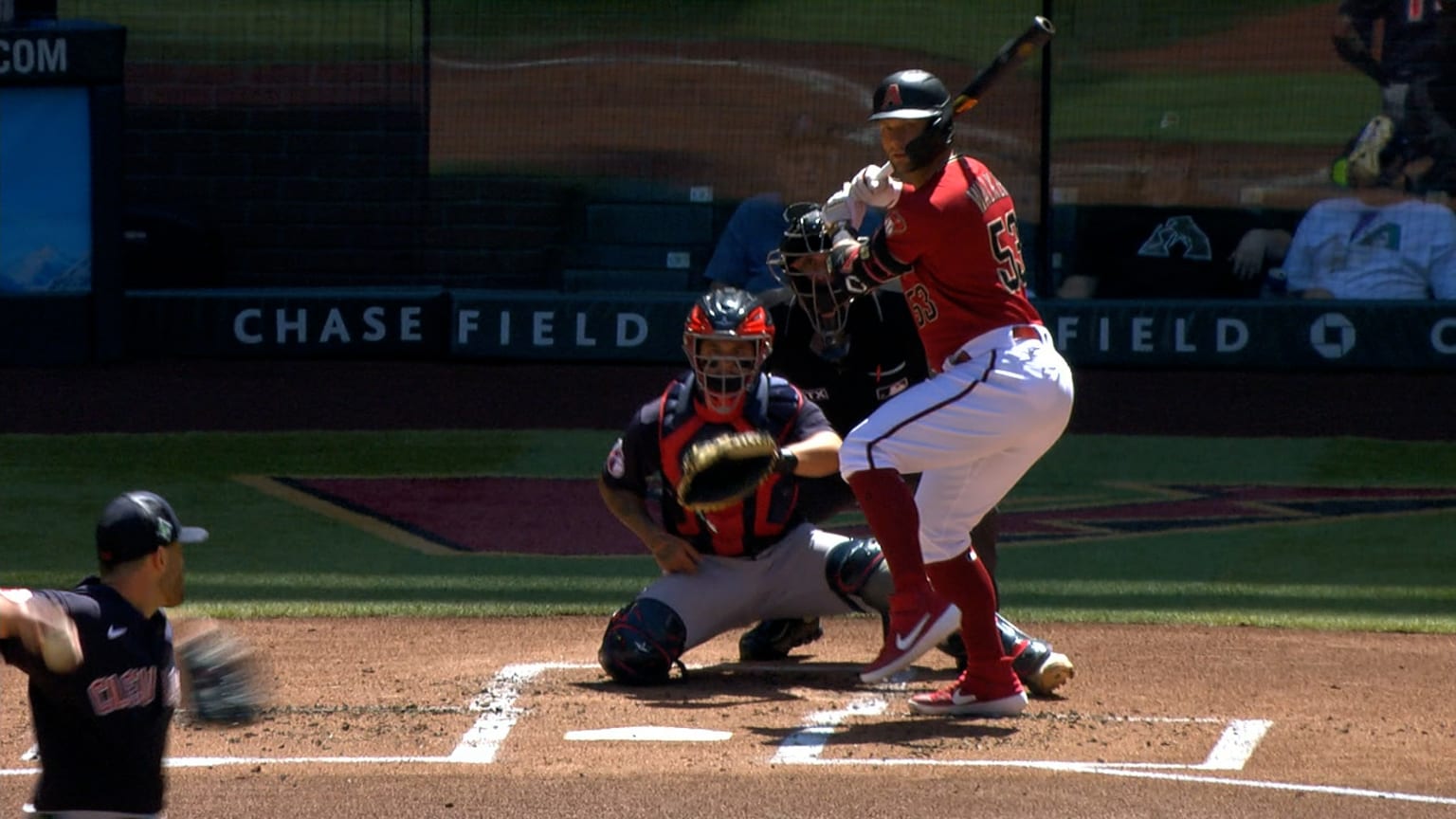 Christian Walker hits an RBI double to left field | 04/05/2022 ...