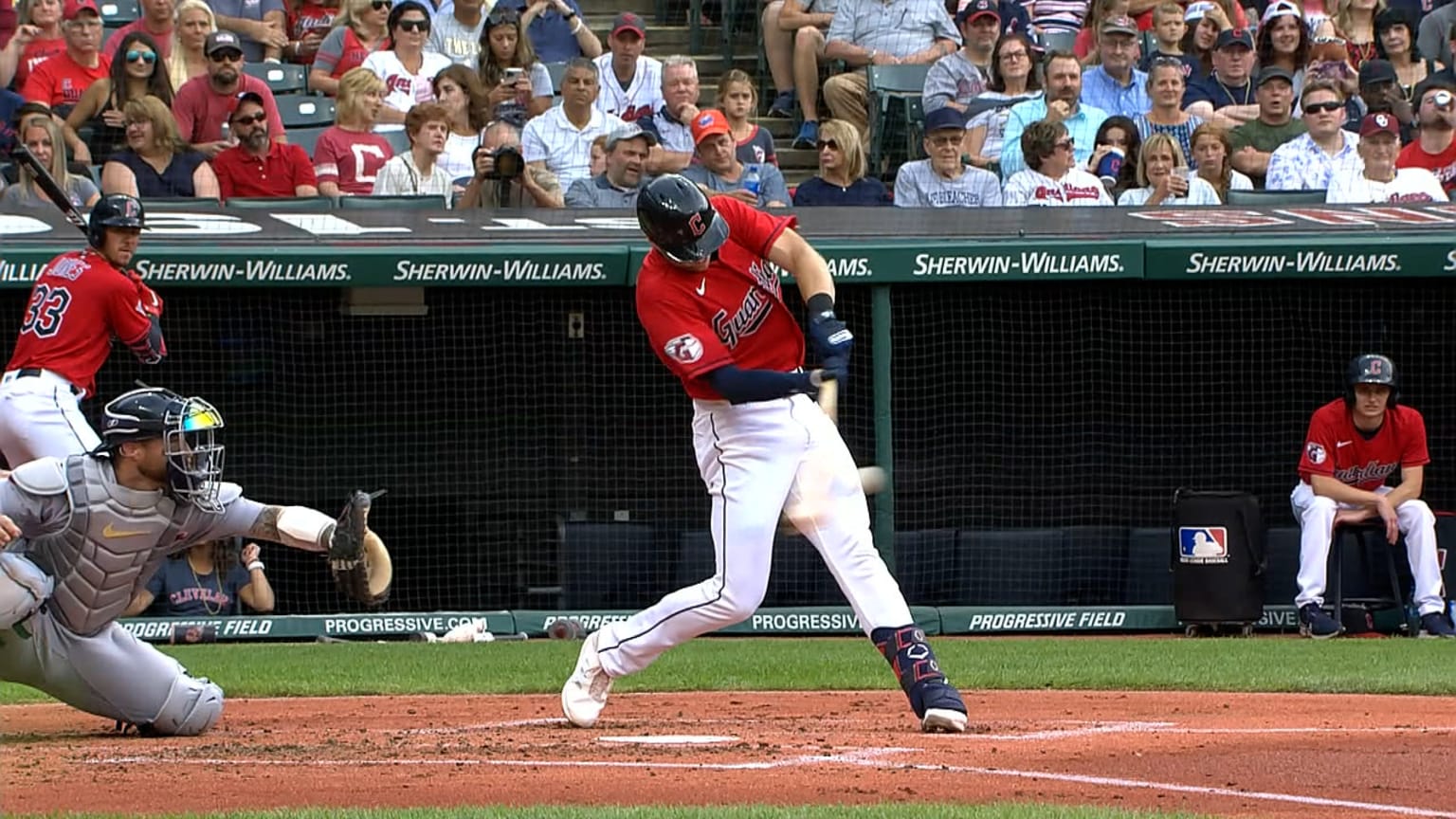 Owen Miller triples of the center field wall | 07/15/2022 | MLB.com