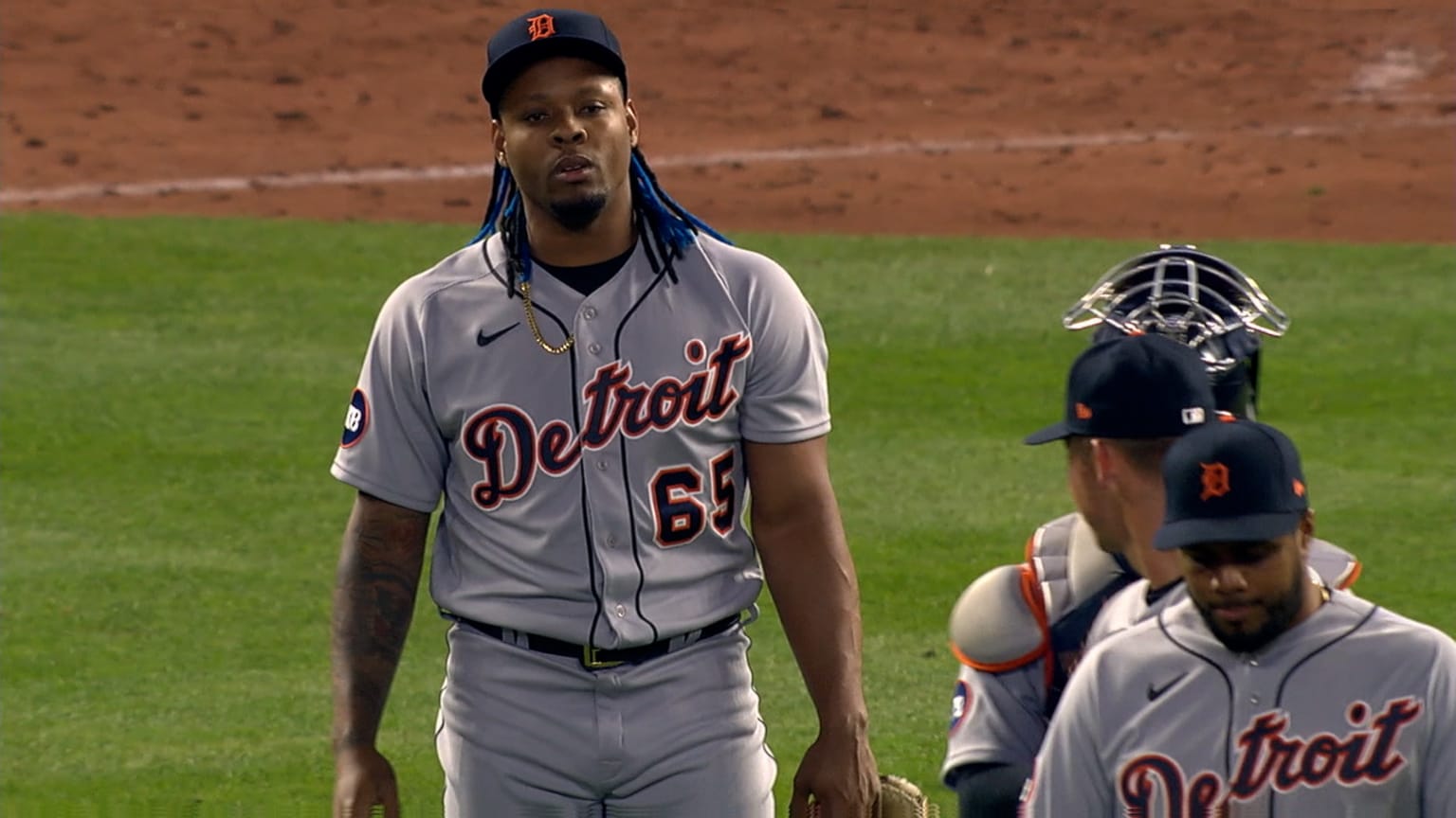 Austin Meadows' catch off the bat of Merrifield | 04/14/2022 | Detroit ...