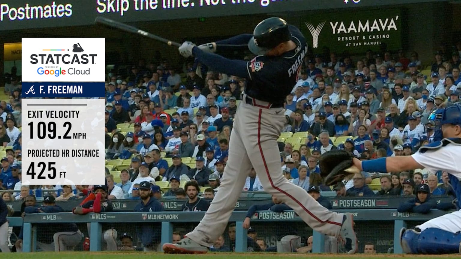 Freddie Freeman crushes a 425-foot home run in Game 5 | 10/21/2021 ...