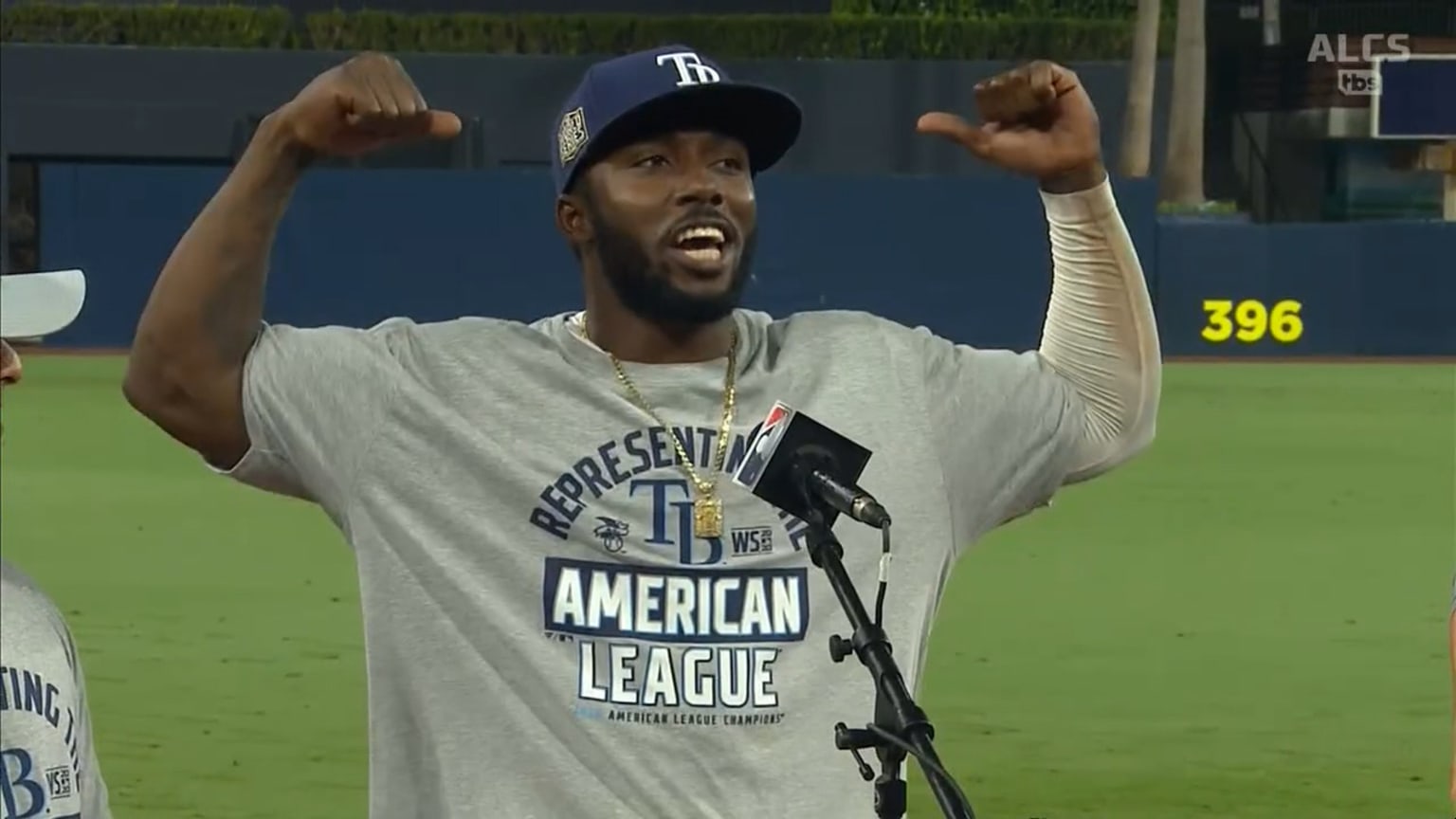Randy Arozarena receives the ALCS MVP Award in Game 7 | 10/17/2020 ...