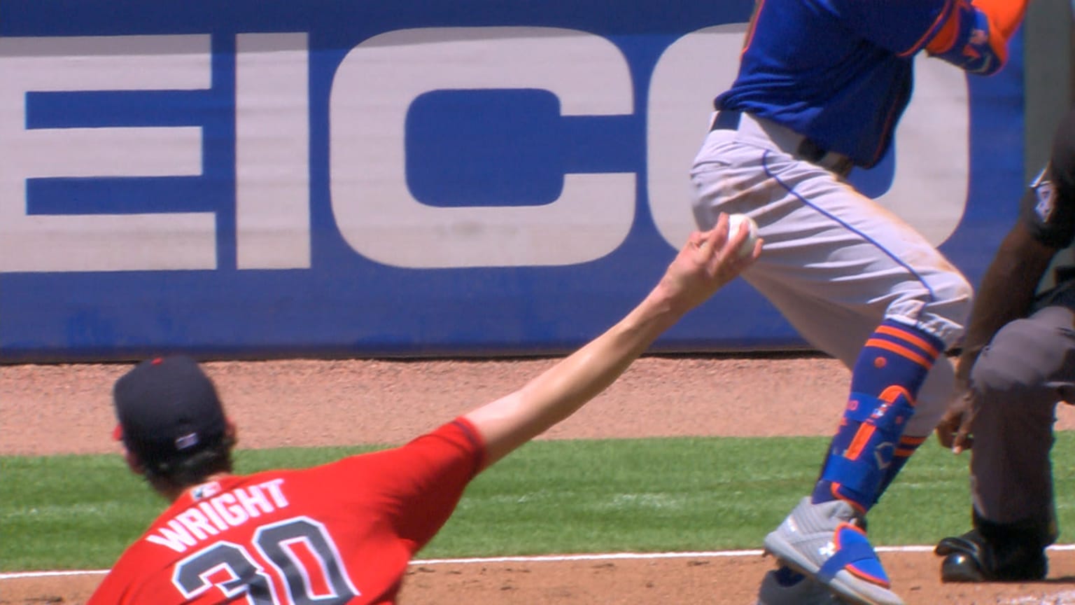 Kyle Wright fans Brandon Nimmo | 08/02/2020 | Atlanta Braves