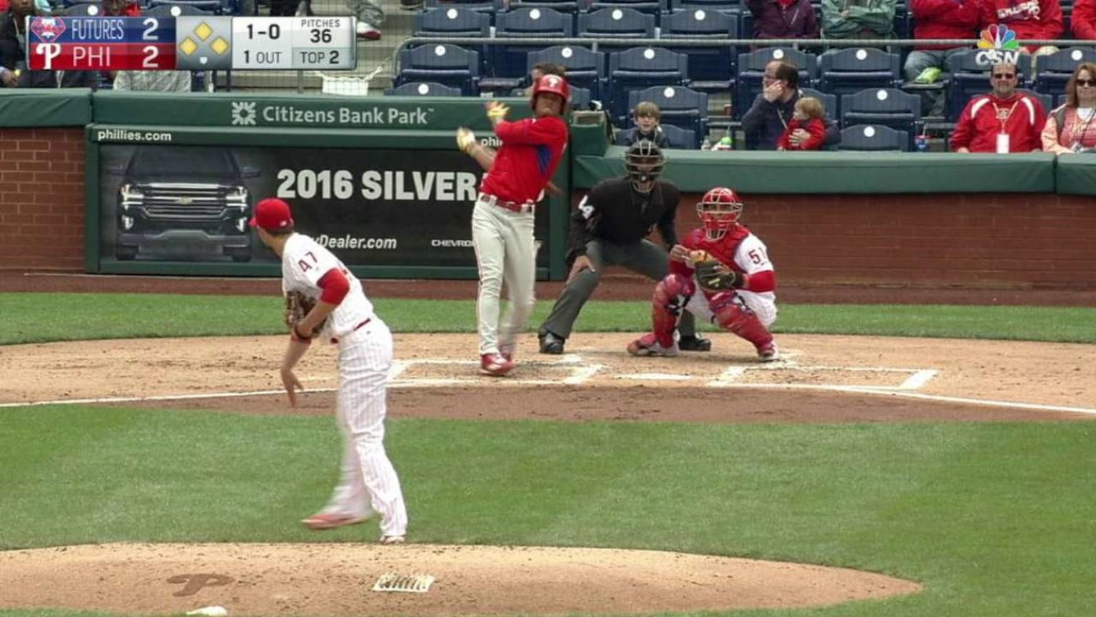 PFS@PHI: Williams brings home a run on sacrifice fly | 04/02/2016 | MLB.com