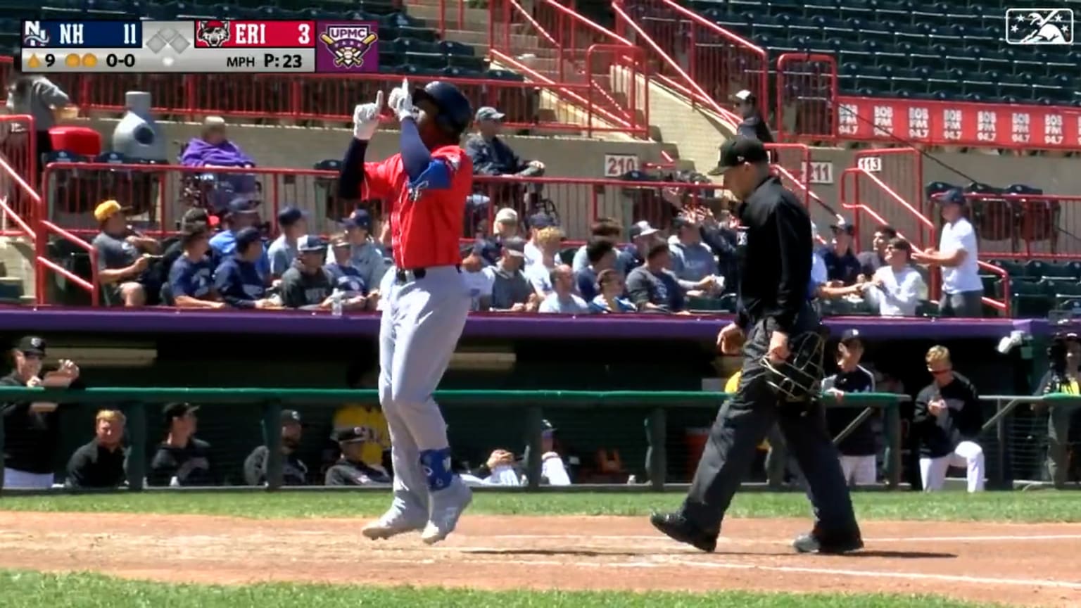 Martinez slugs homer to left for Fisher Cats | 05/18/2022 | Toronto ...