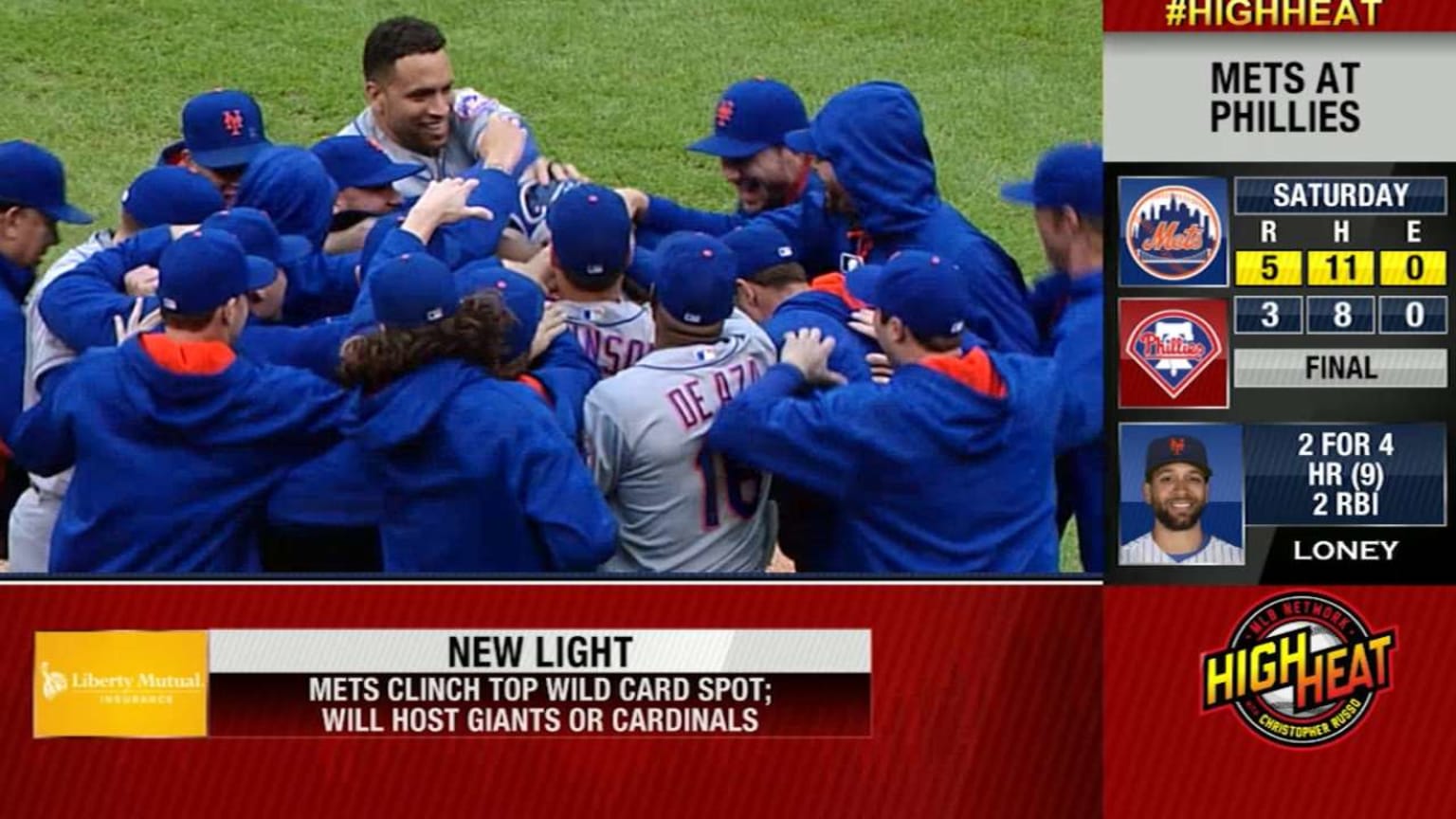 Schein talks about the Mets clinching Wild Card berth | 10/02/2016 ...