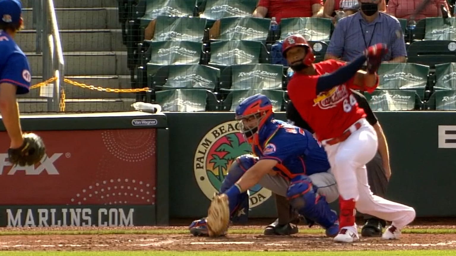 Jóse Rondón lifts an RBI triple to right-center field | 03/03/2021 ...