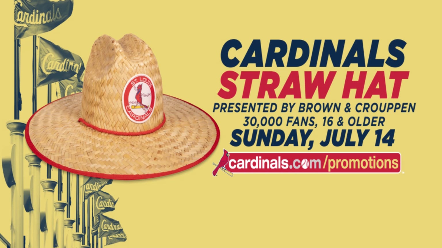 Sunday, July 14 is Straw Hat Day at Busch Stadium | 06/22/2019 | MLB.com