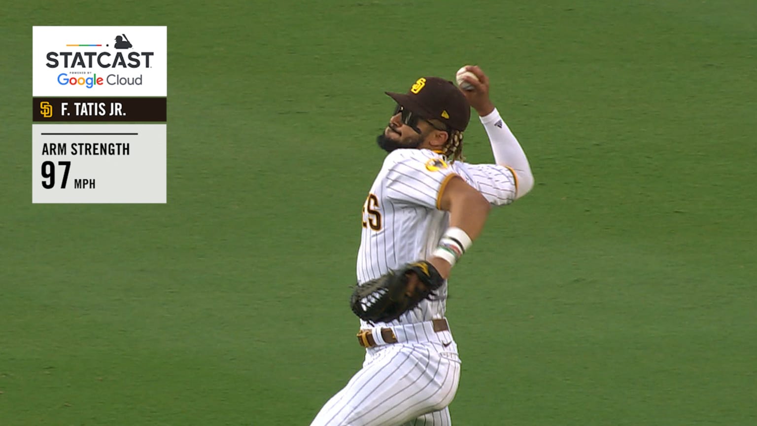 Fernando Tatis Jr. makes a 97 mph outfield assist | 09/08/2021 | MLB.com