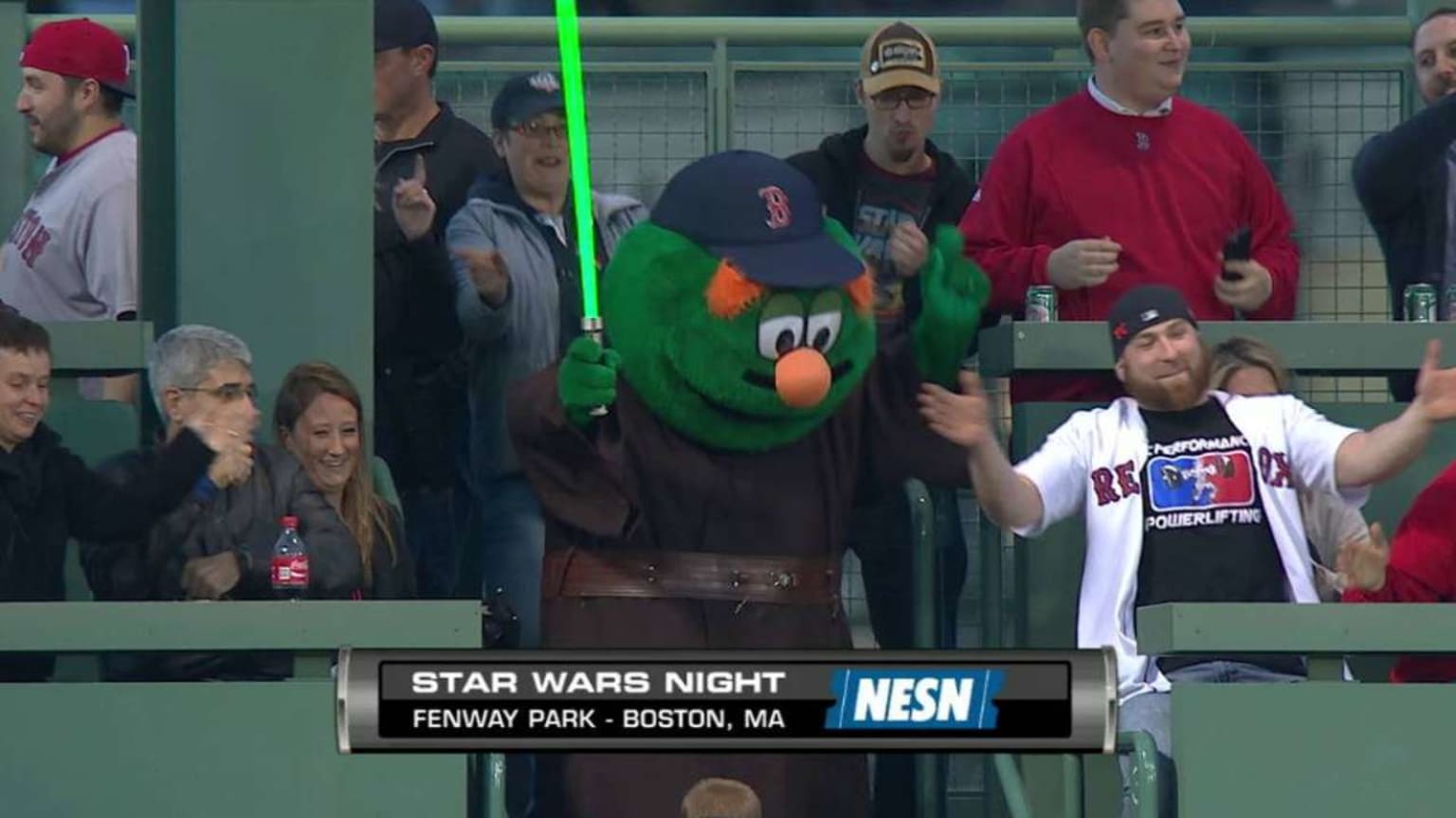 OAK@BOS: Fans having fun during Star Wars Night | 05/09/2016 | Boston ...