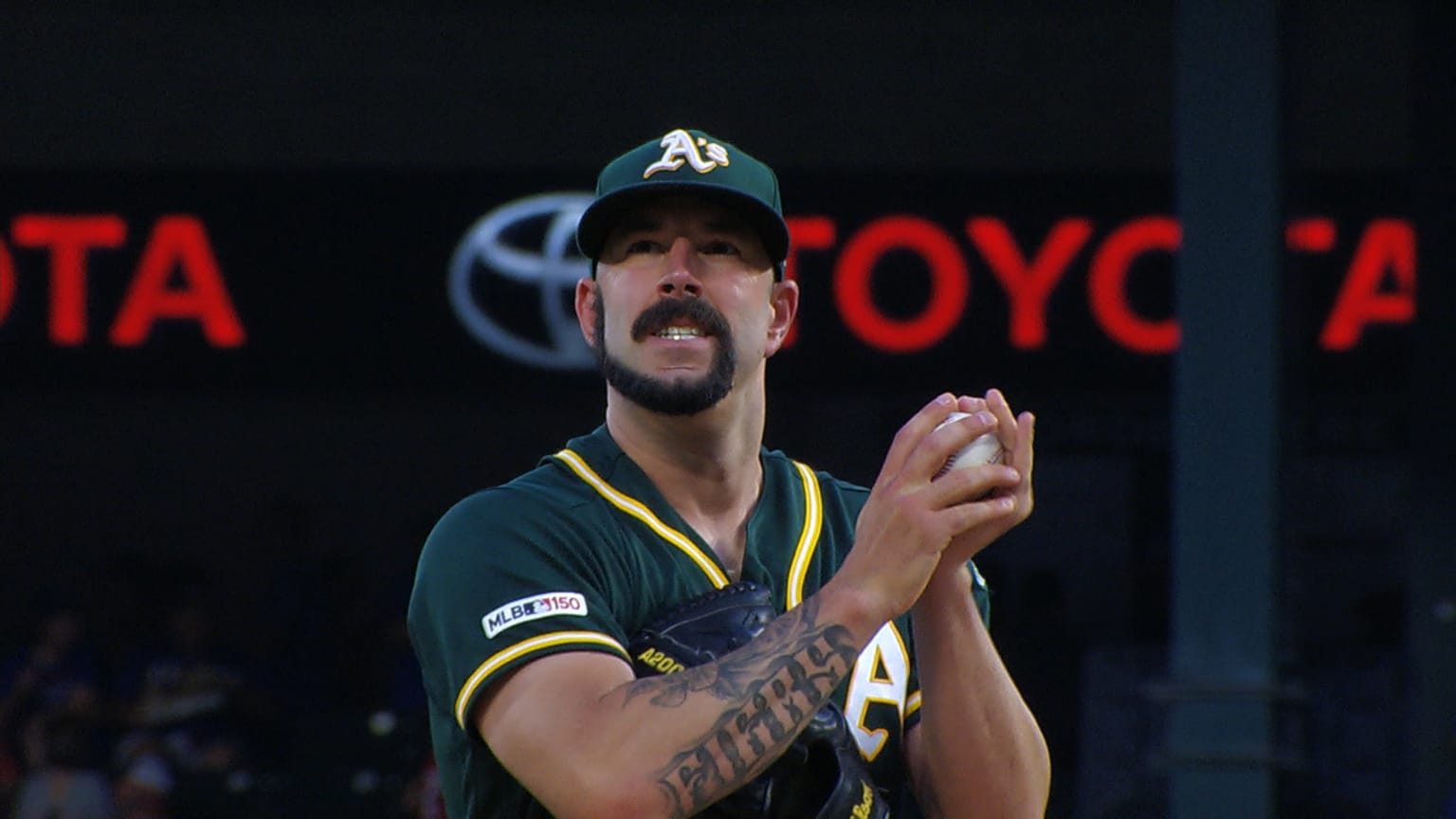 OAK@TEX: Broadcasts remark on Fiers' unique mustache | 09/14/2019 ...