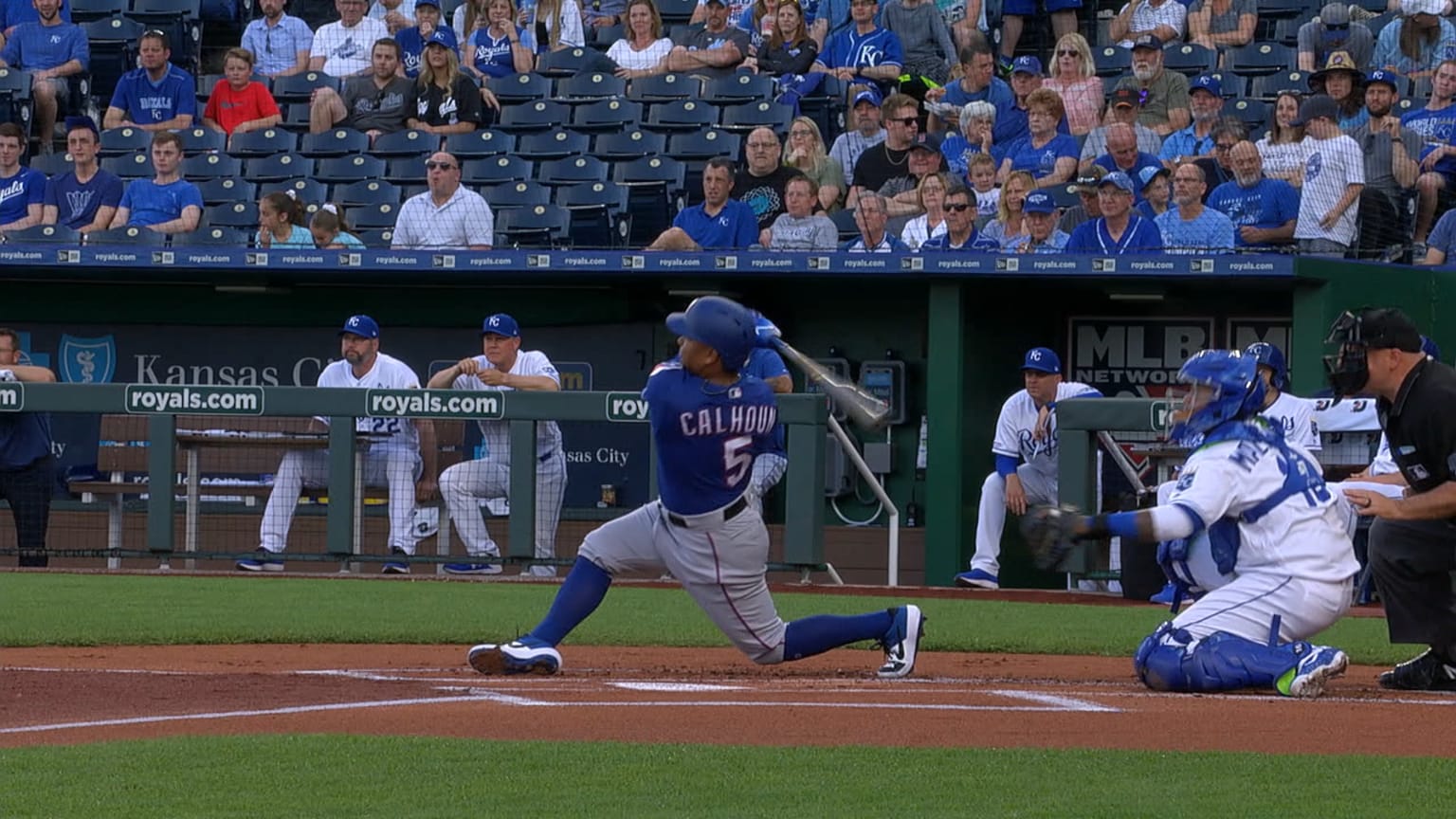 TEX@KC: Calhoun drills his first HR of 2019 to right | 05/15/2019 ...