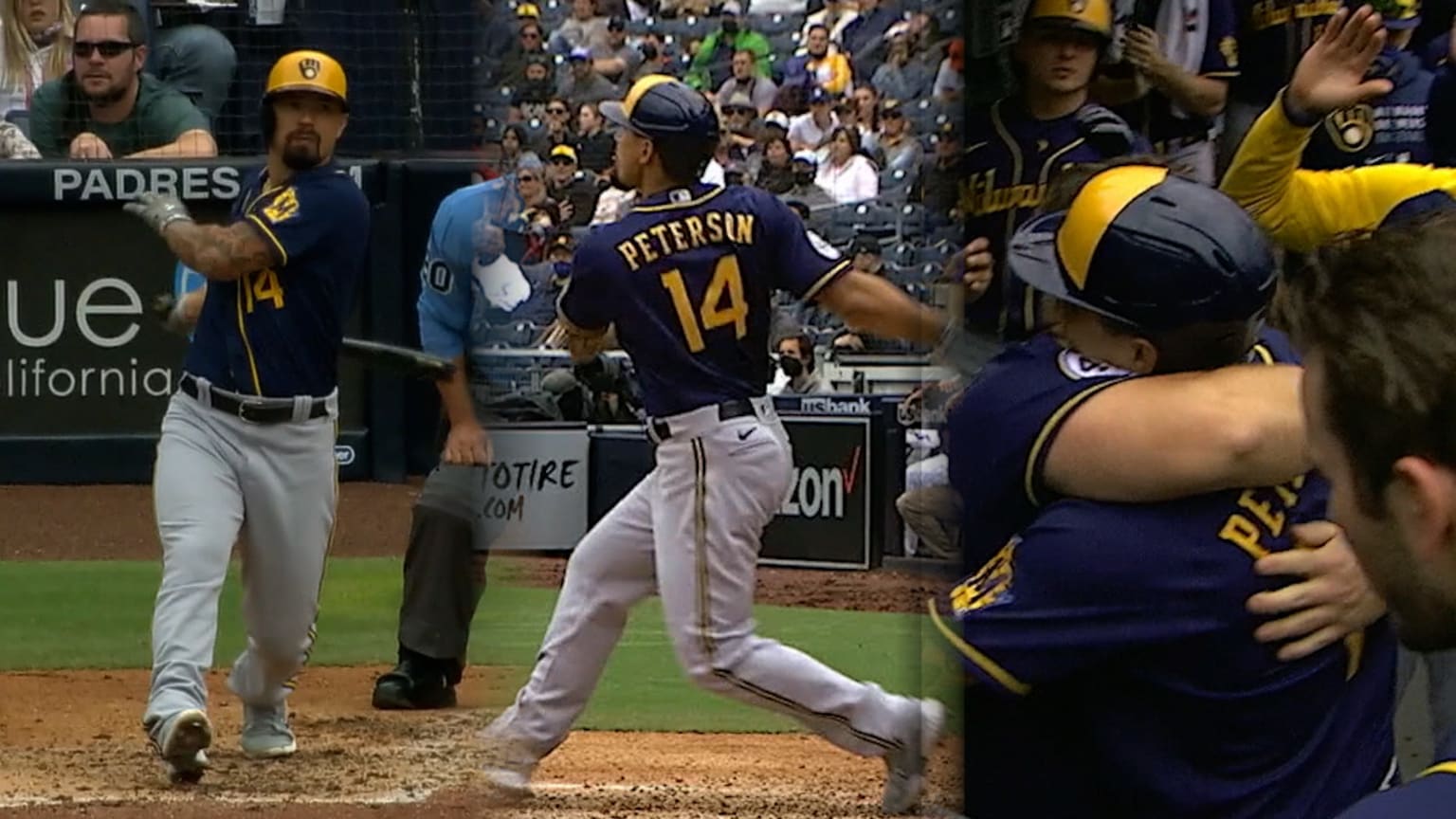 Gran juego de Jace Peterson | 21/04/2021 | Los Brewers de Milwaukee