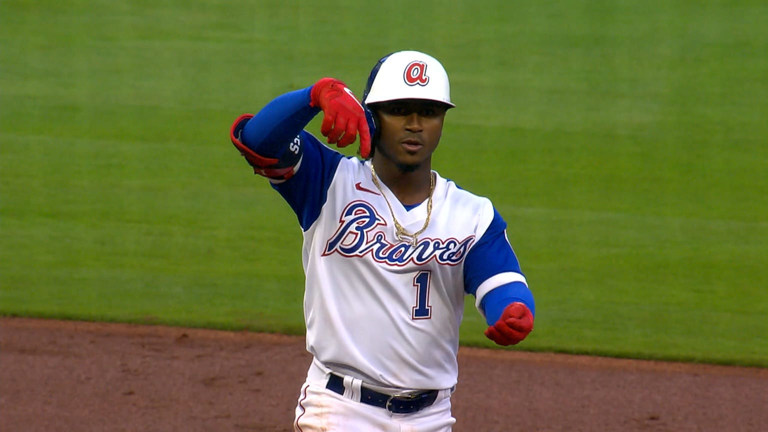 Ozzie Albies Doubles In Ronald Acuña Jr In The 1st 04 10 2021
