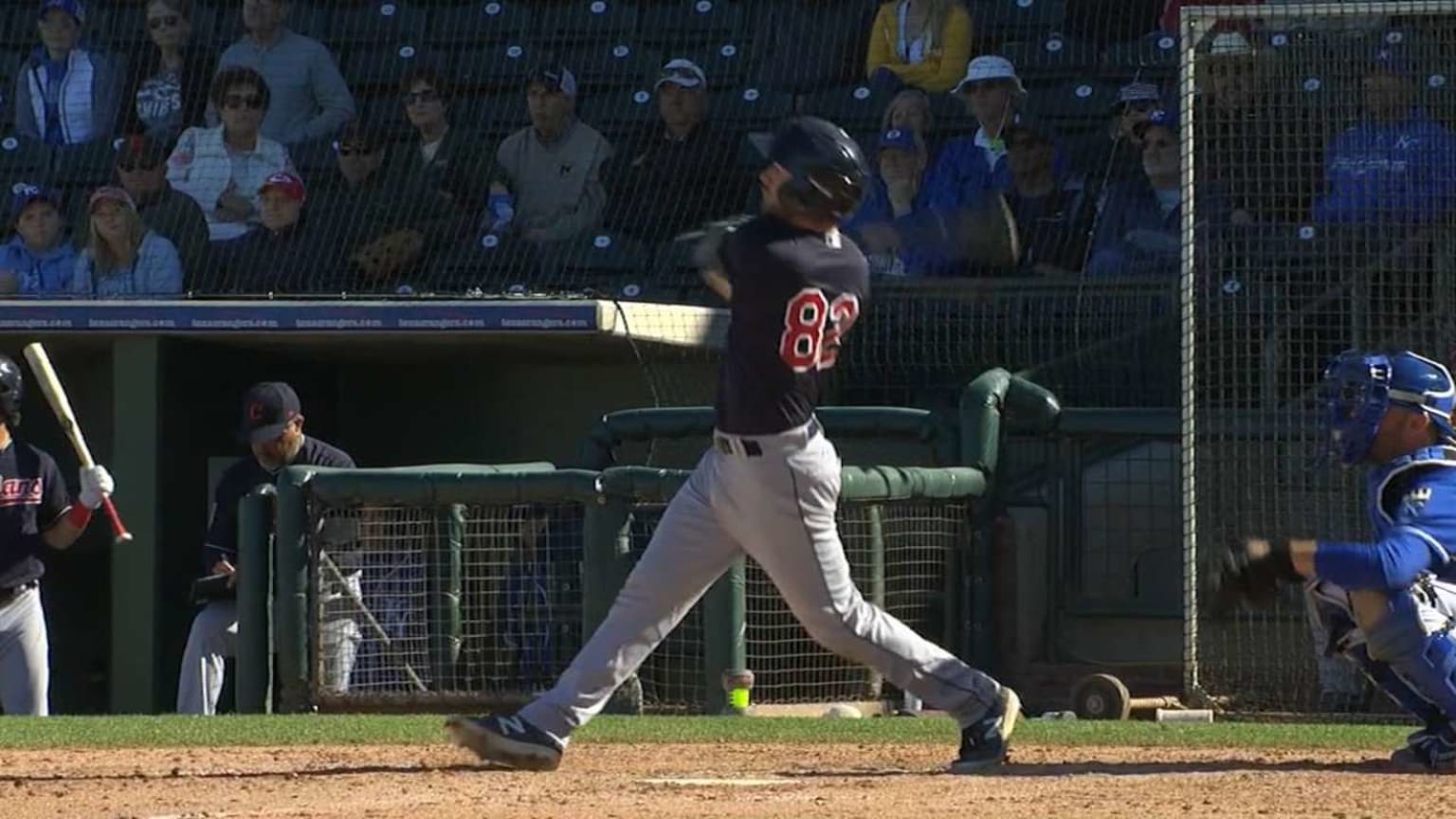 Brooks' 1st spring homer | 03/13/2019 | Cleveland Guardians
