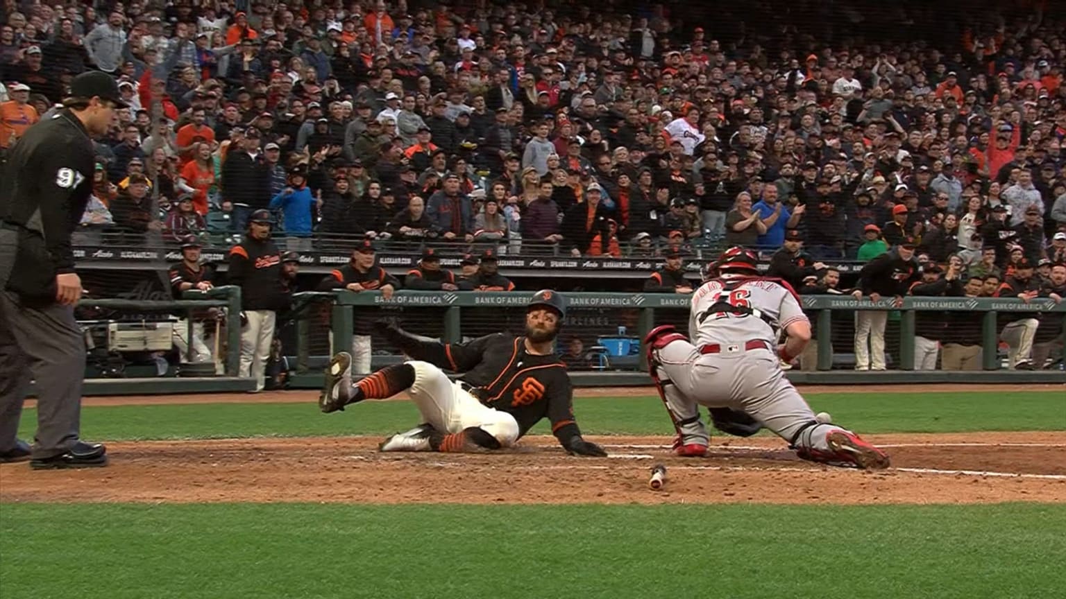 CIN@SF: Duggar plates a pair with a triple to right | 05/11/2019 | San ...