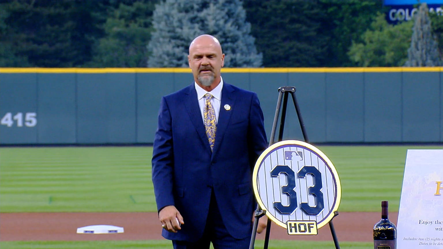 Larry Walker has his number 33 retired at Coors Field | 09/25/2021 ...