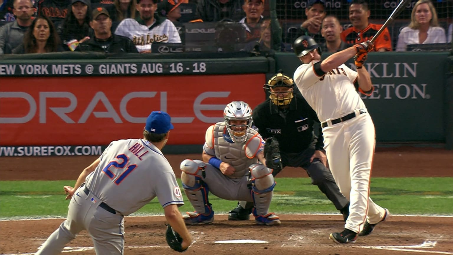 Darin Ruf lines an RBI single to left field | 08/16/2021 | San ...