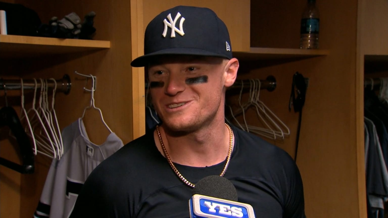 NYY@LAA: Frazier on collision with Simmons, ankle | 04/22/2019 | New ...