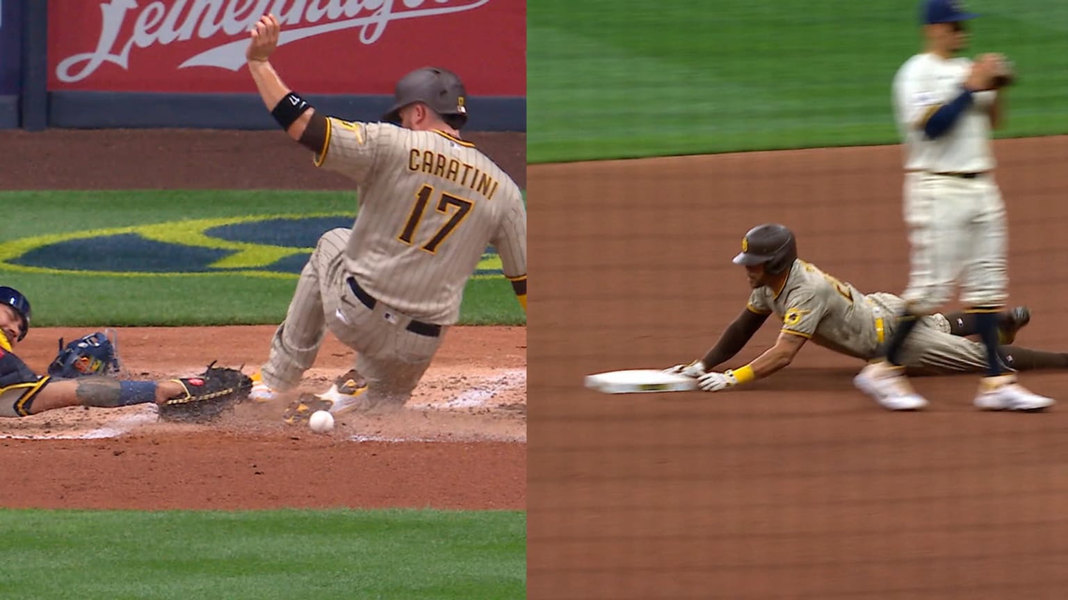 Six Padres steal bases in their 7-1 win vs. Brewers | 05/25/2021 | San ...