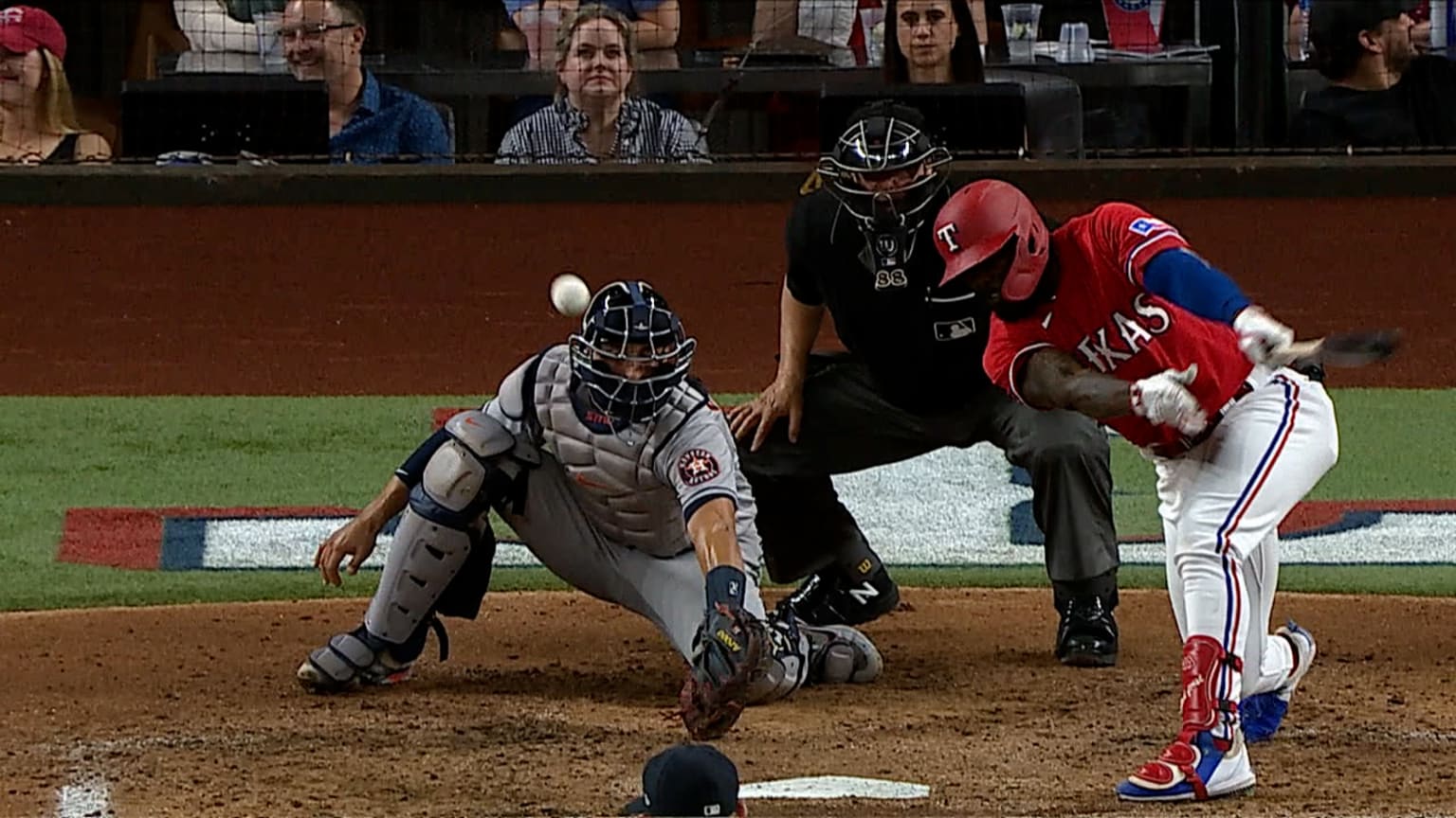 Adolis García plates a pair on a long double in 4th | 05/21/2021 ...