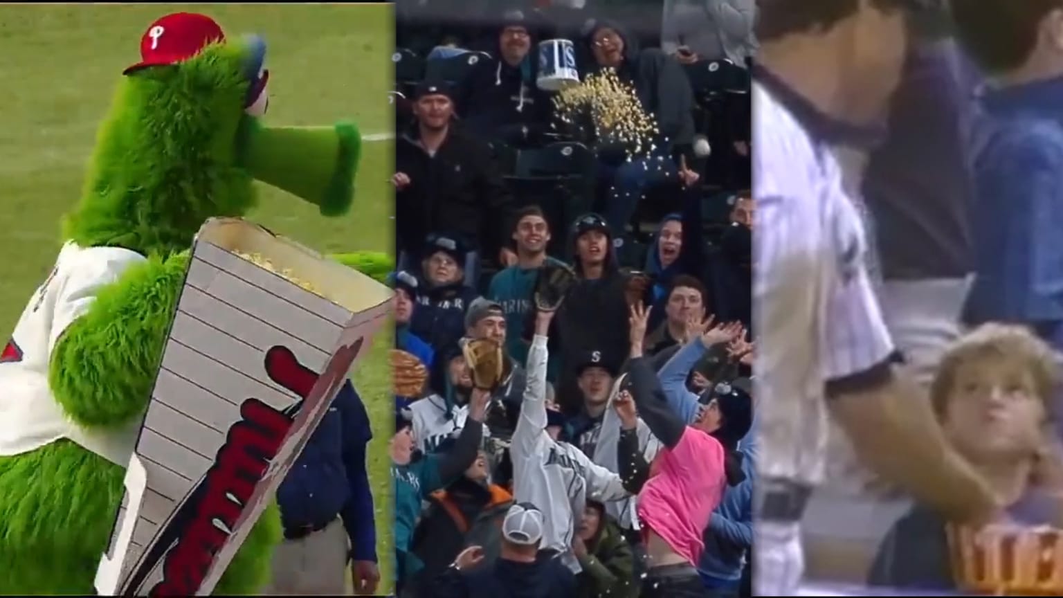 Players, fans have fun with popcorn at the ballpark | 01/19/2021 | MLB.com