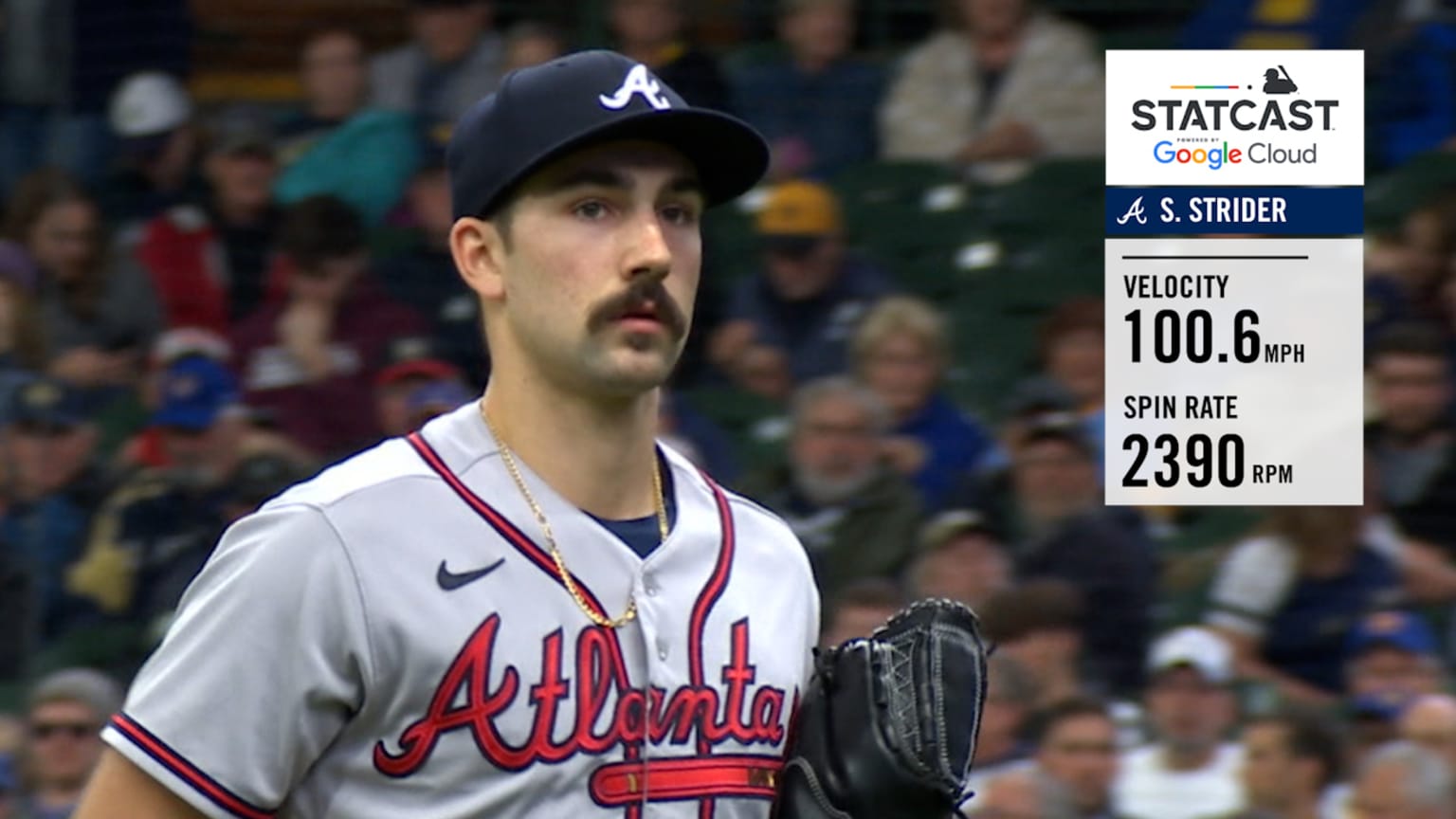 Spencer Strider K's side in 7th with 99-plus mph heat | 05/18/2022 ...