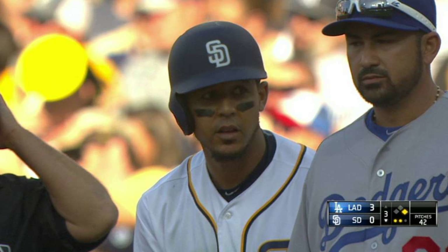 LAD@SD: Scully finds out the meaning of GOAT | 04/04/2016 | MLB.com