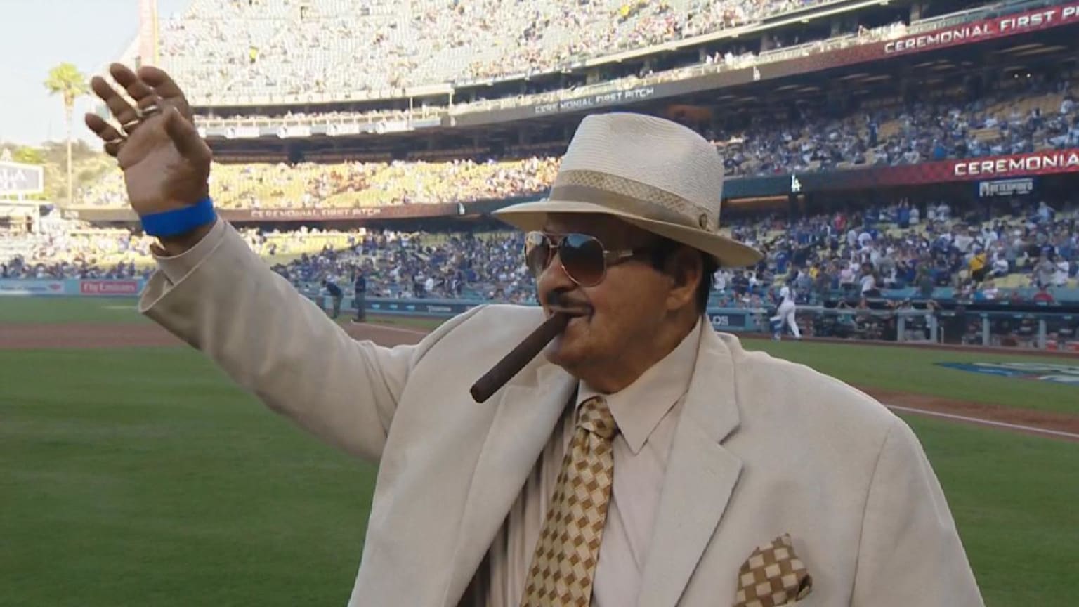 Mike Brito Ceremonial First Pitch NLDS | 10/04/2018 | MLB.com