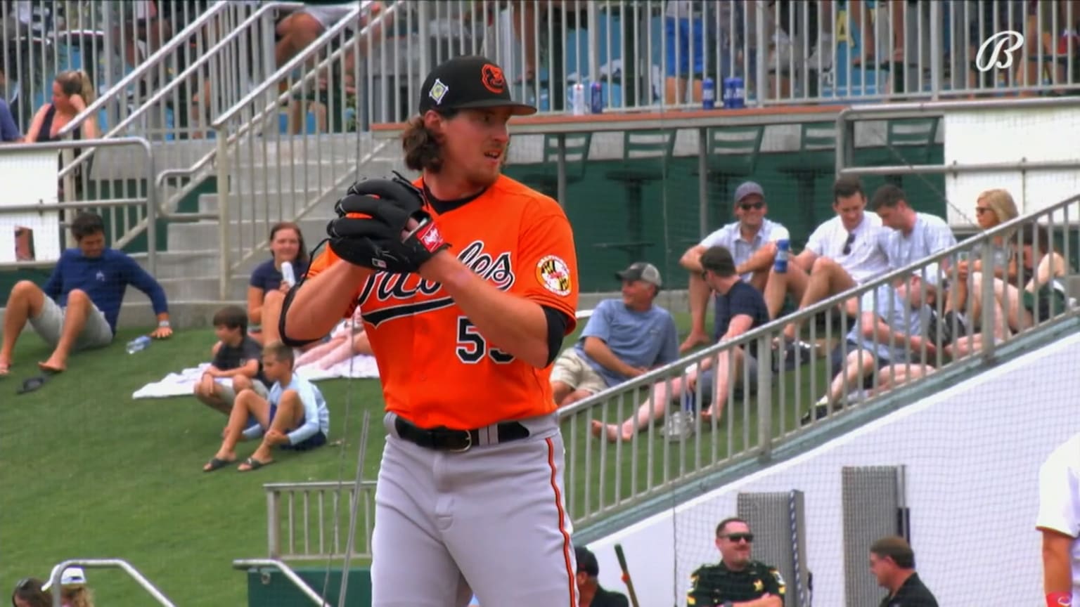Baumann strikes out Holland on three pitches | 04/03/2022 | Baltimore ...
