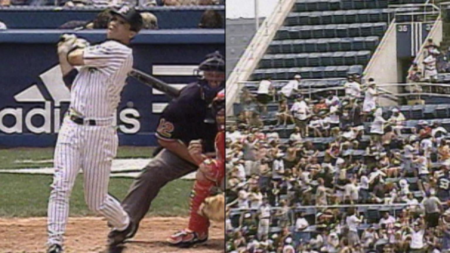 MON@NYY: Ledee's monster shot backs Cone's perfecto | 07/18/1999 | Cincinnati Reds